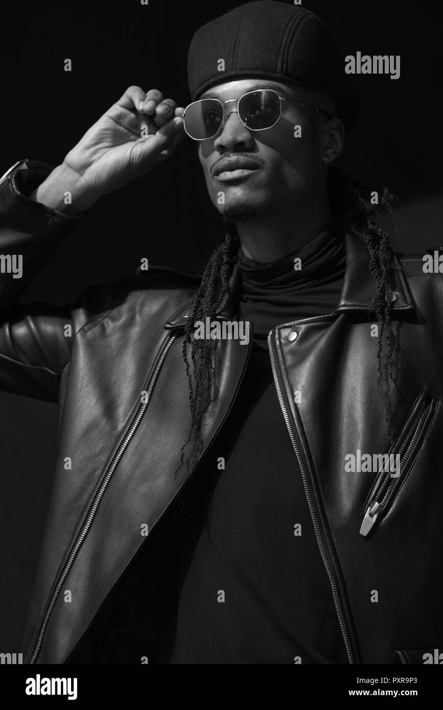 Advertising, editorial images of black male modeling street-stye ...