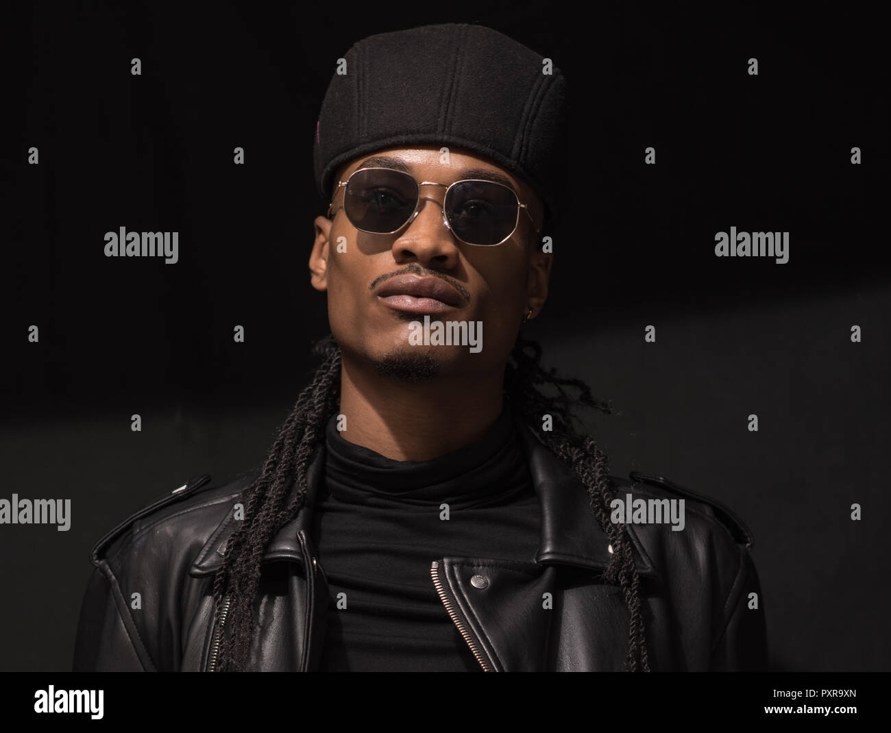 Advertising, editorial images of black male modeling street-stye ...