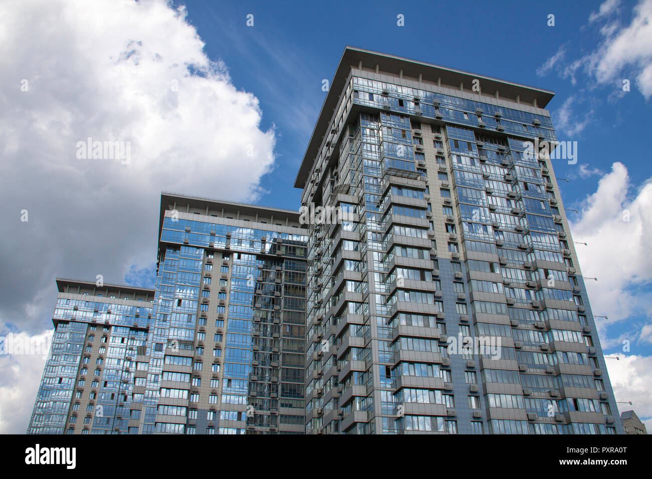 Tall skyscrapers shot with perspective Stock Photo - Alamy