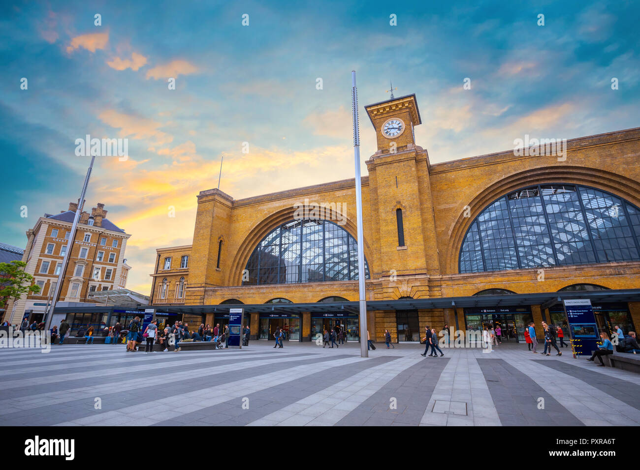 London, UK - May 12 2018: King's Cross railway station is a Central ...