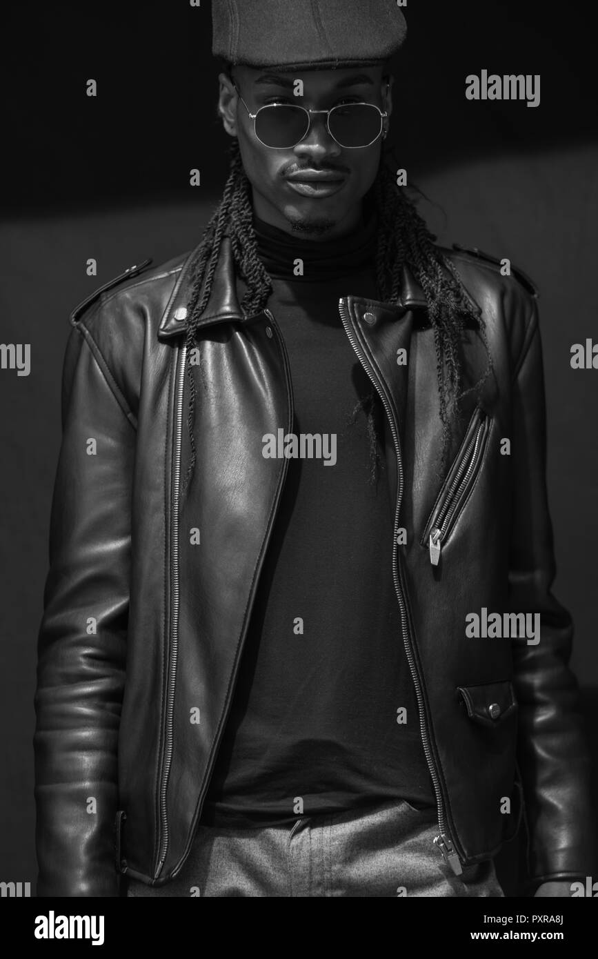 Advertising, editorial images of black male modeling street-stye ...