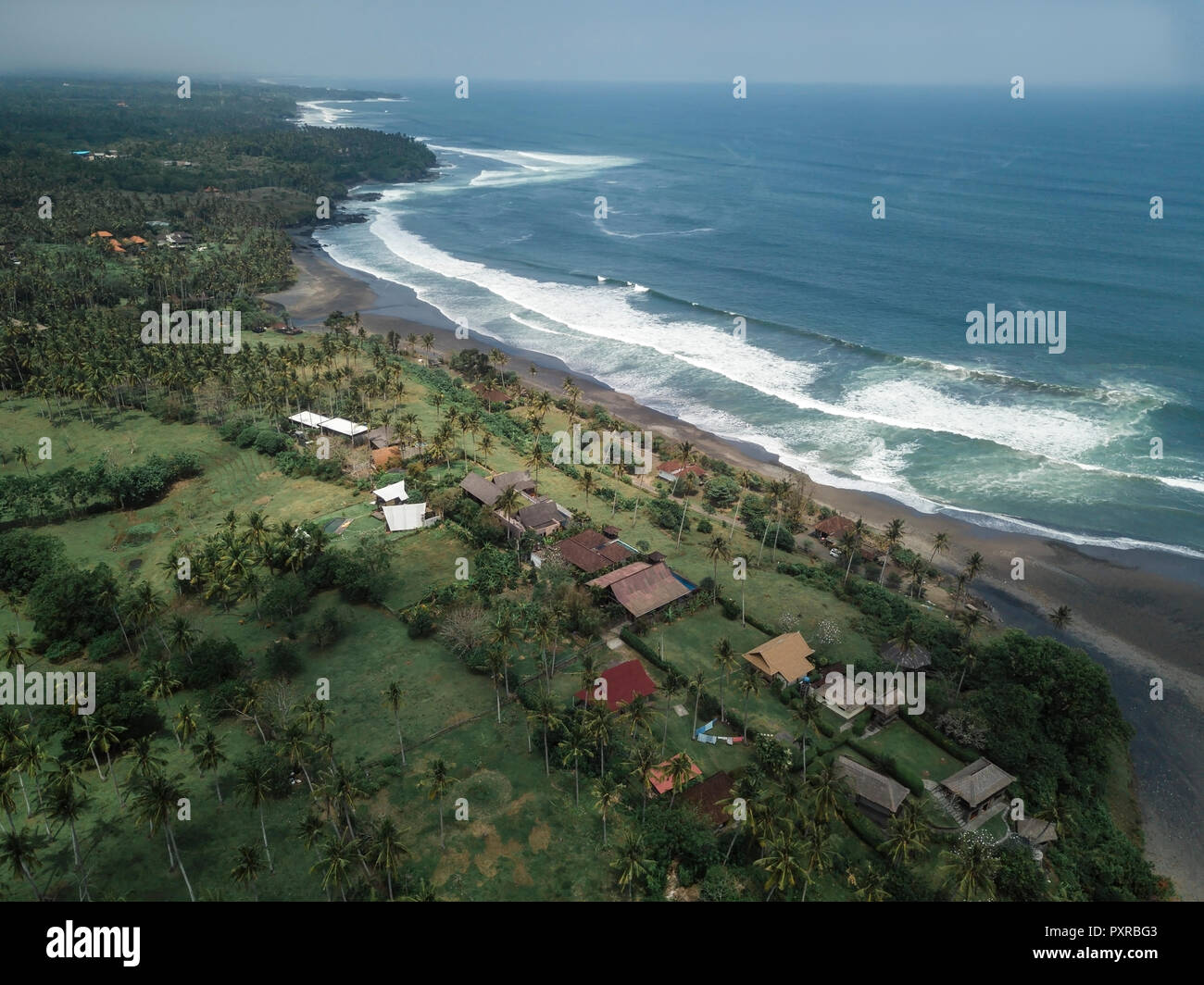 Indonesia, Bali, Aerial view of Balian beach Stock Photo - Alamy