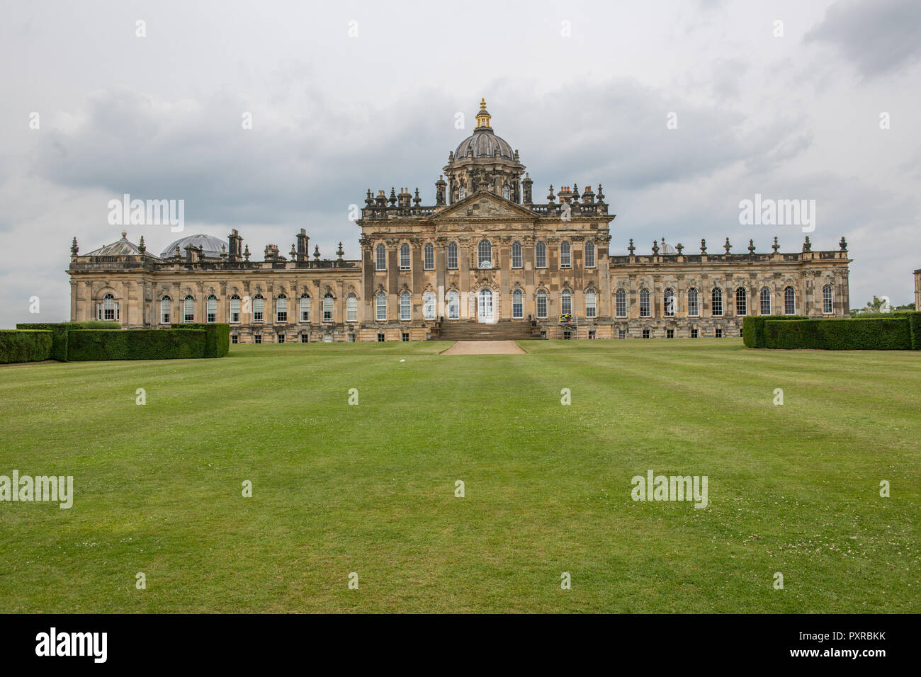 Long Distant Symmetrical View of Castle Howard , Yorkshire, UK Stock ...