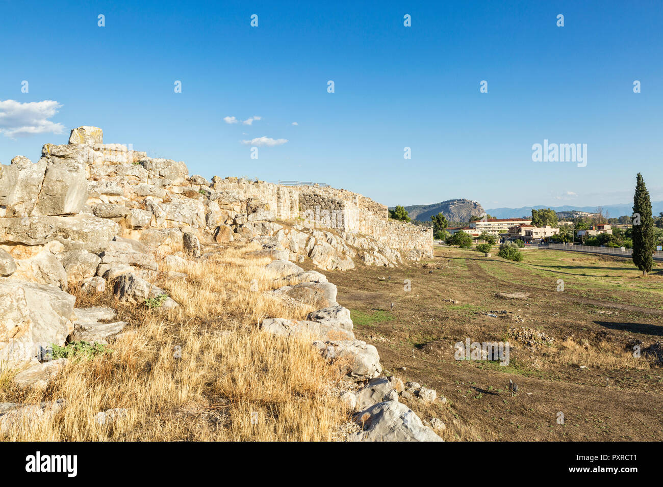 Greece, Peloponnese, Argolis, Tiryns, archaeological site Stock Photo ...