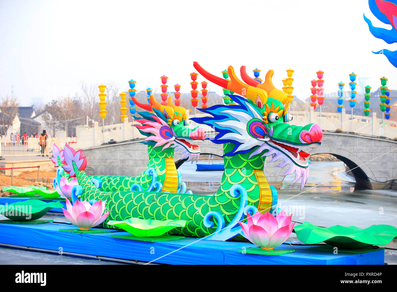 dragon at chinese lantern festival Stock Photo - Alamy