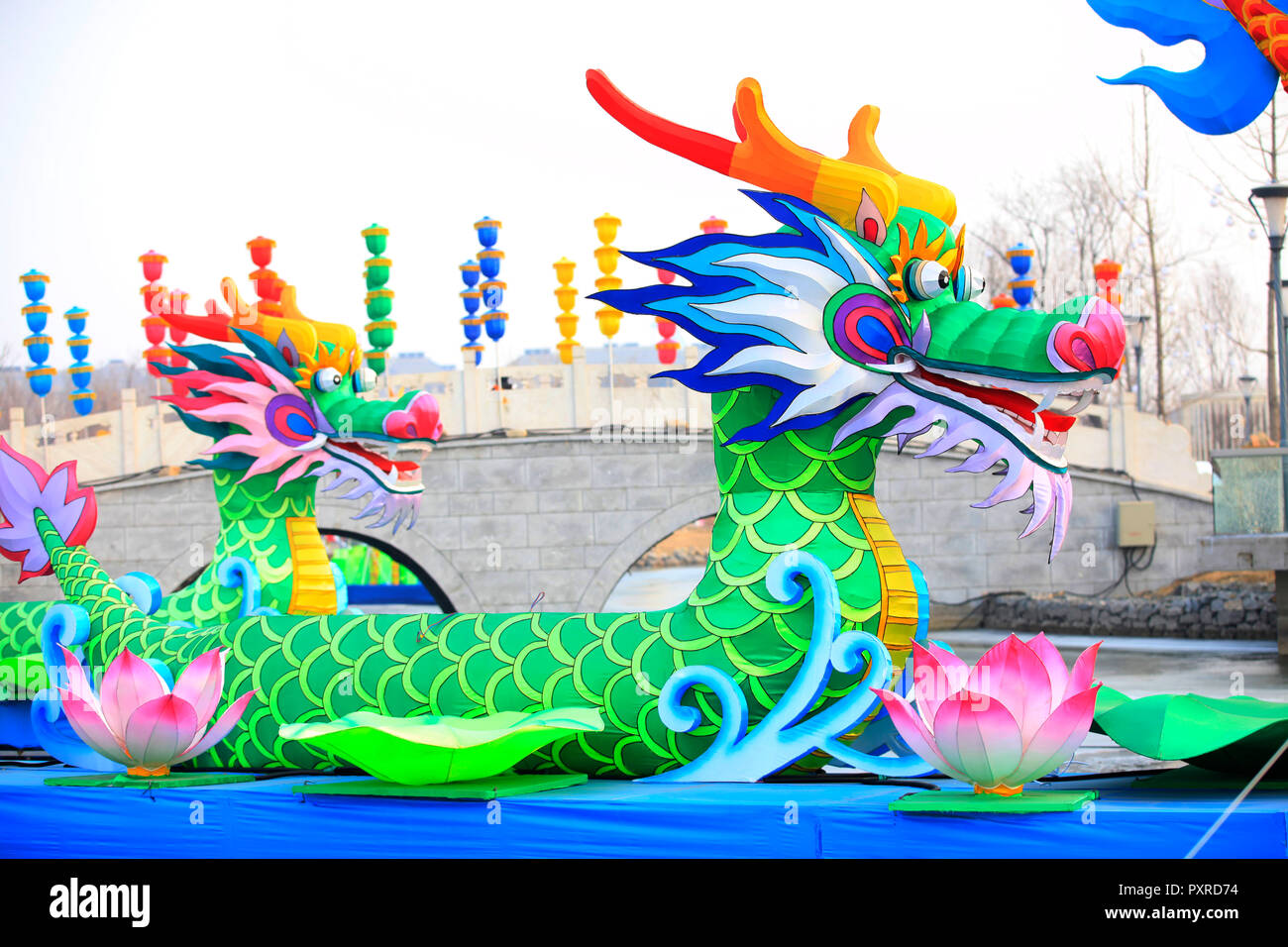 dragon at chinese lantern festival Stock Photo - Alamy