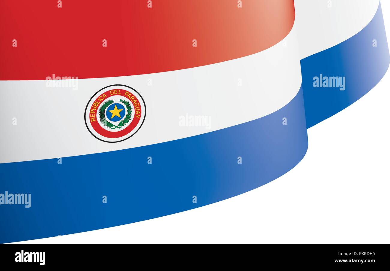 Paraguay flag, vector illustration on a white background Stock Vector ...