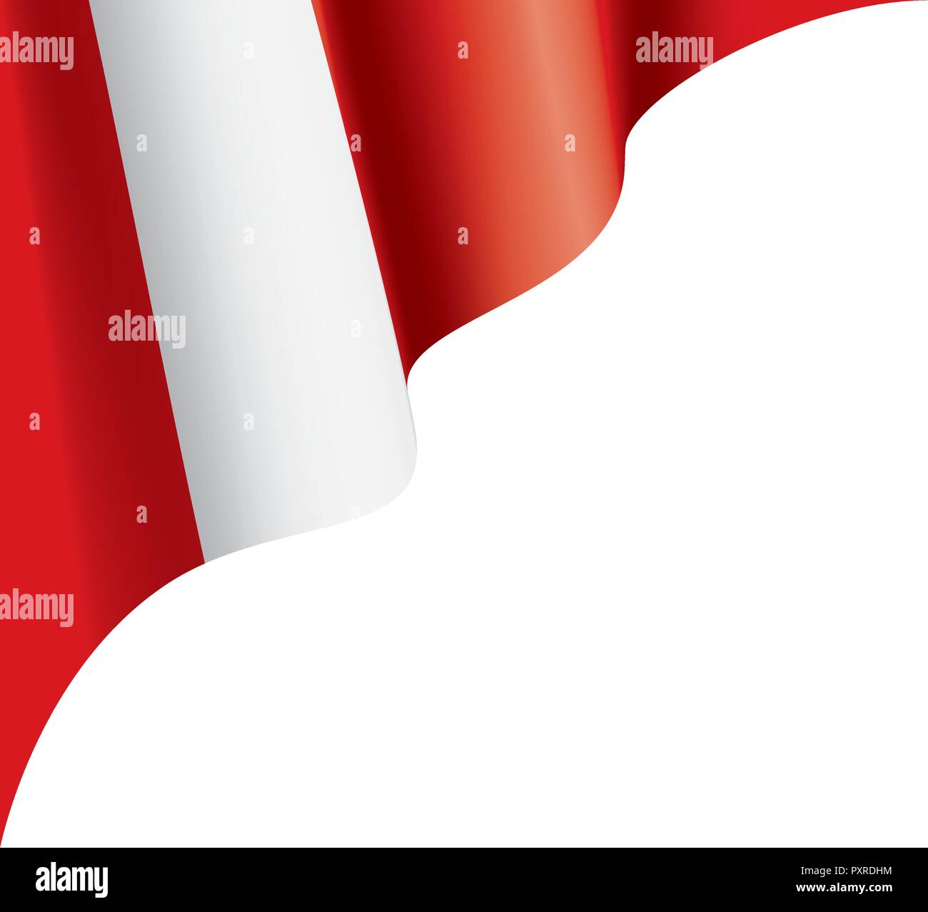 Peru flag, vector illustration on a white background Stock Vector Image ...