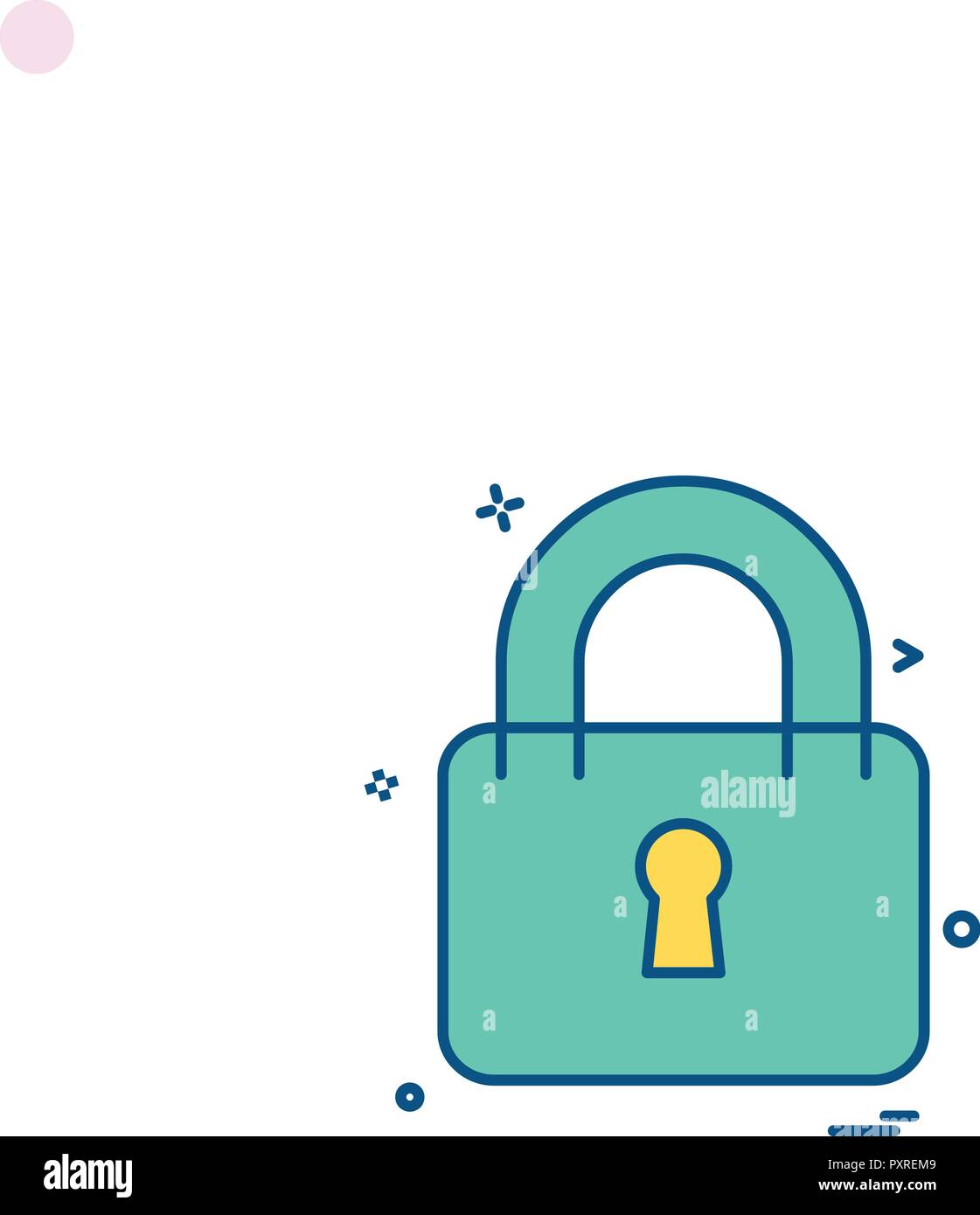 Lock icon design vector Stock Vector Image & Art - Alamy