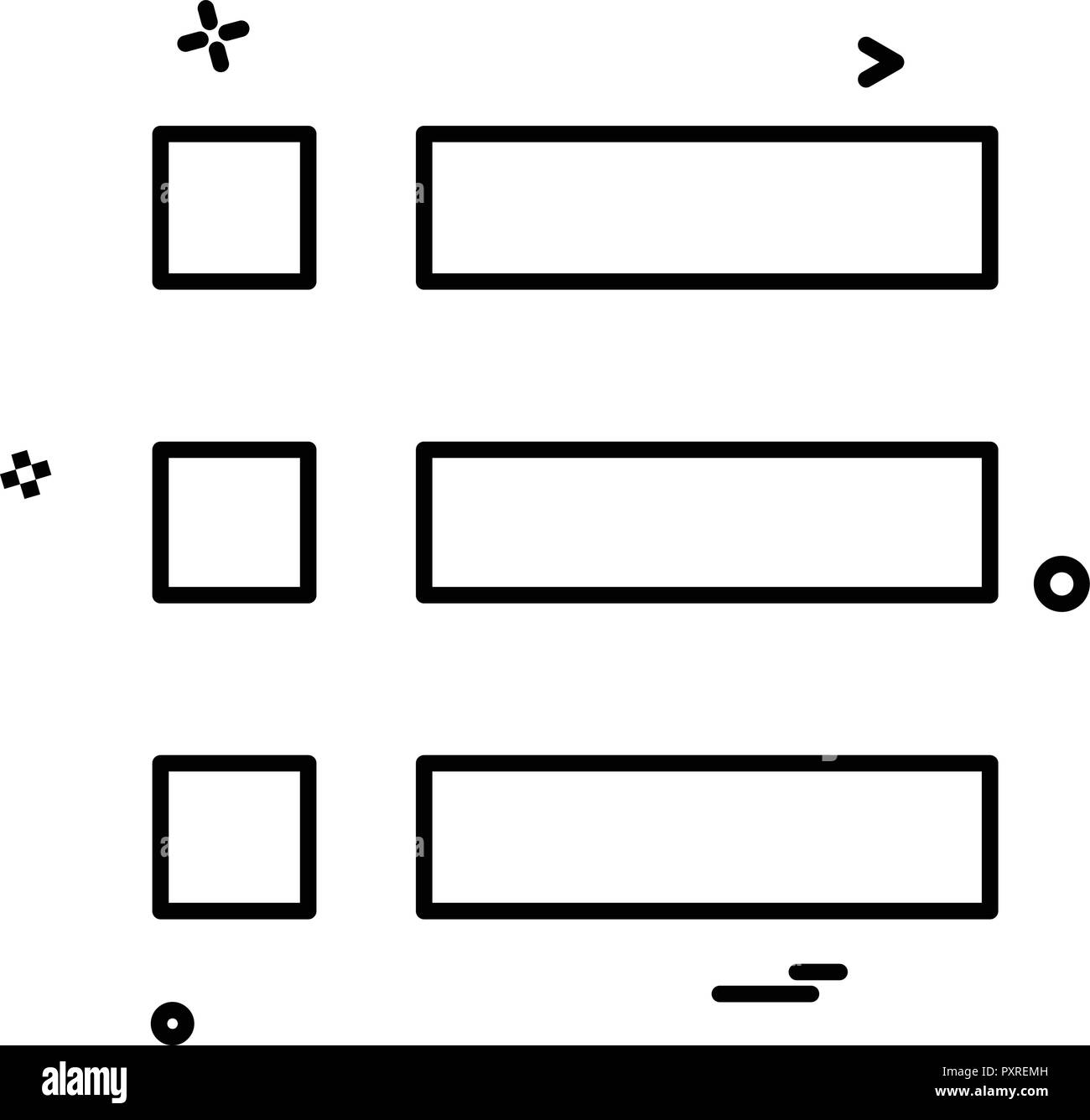 Bullet list menu options icon vector design Stock Vector Image & Art ...