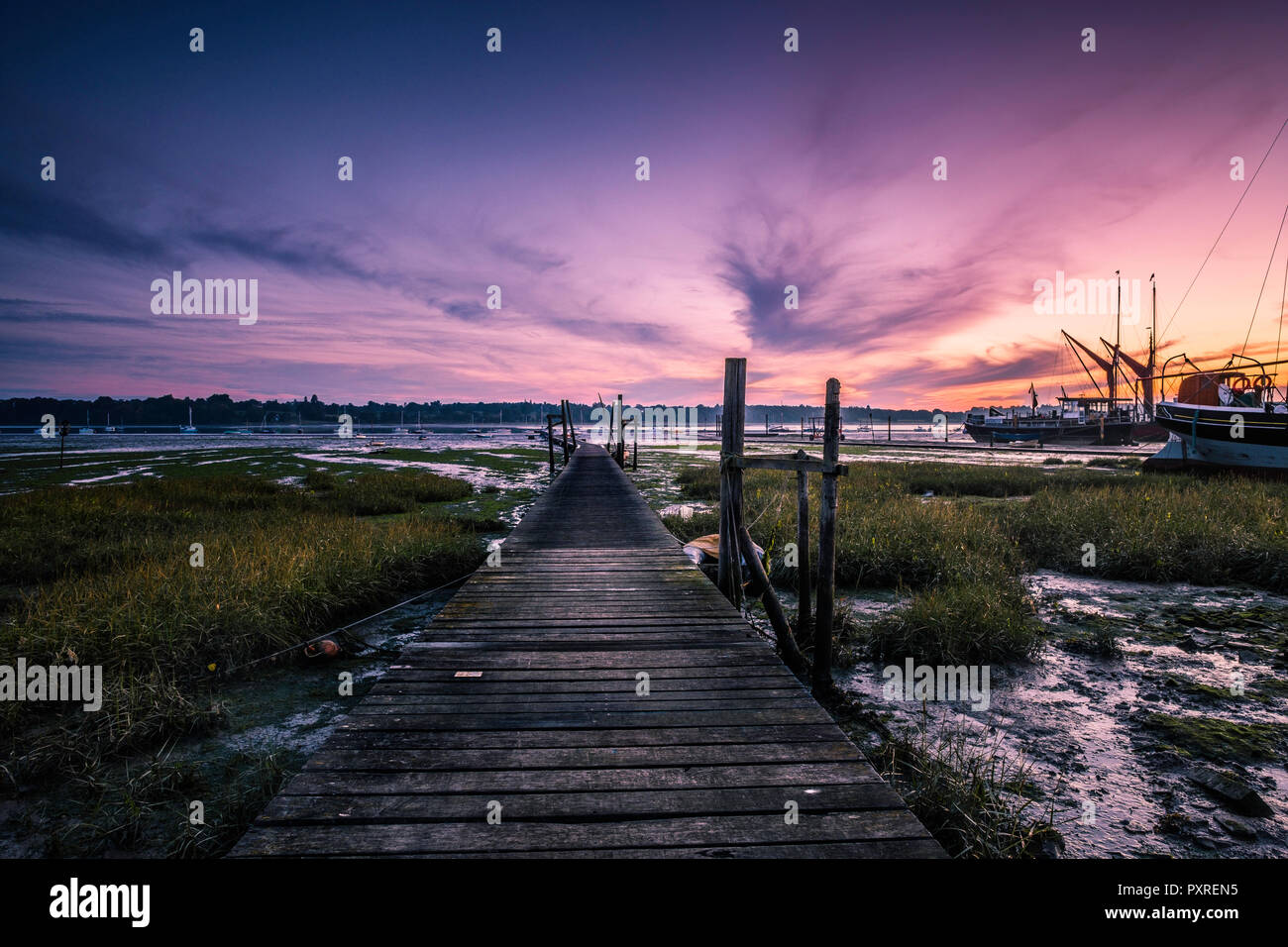 Dawn at Pin Mill Stock Photo - Alamy