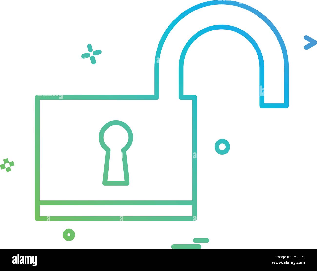 Lock icon design vector Stock Vector Image & Art - Alamy