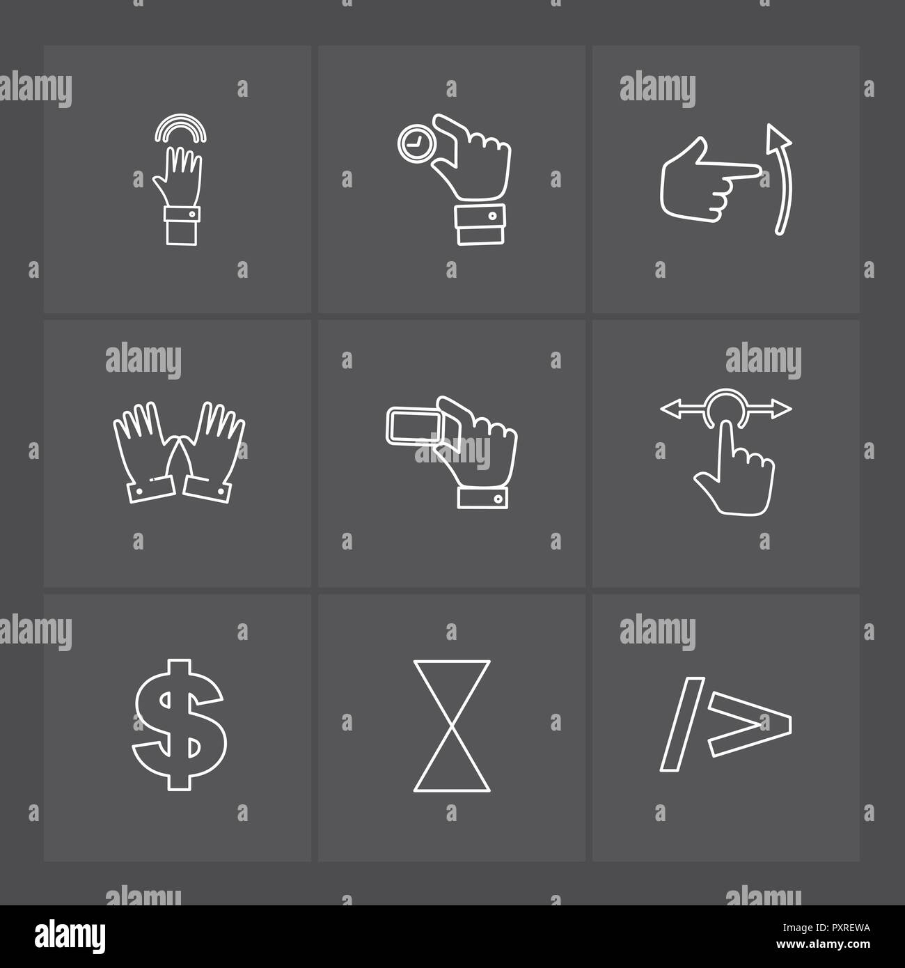 hands , pointer , arrows , directions , signs , ui , user interface ...