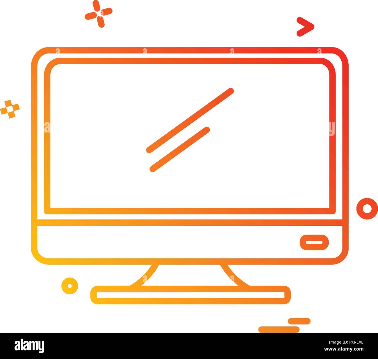 lcd screen icon vector Stock Vector Image & Art - Alamy