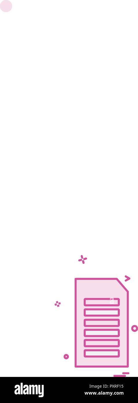 Text icon design vector Stock Vector Image & Art - Alamy