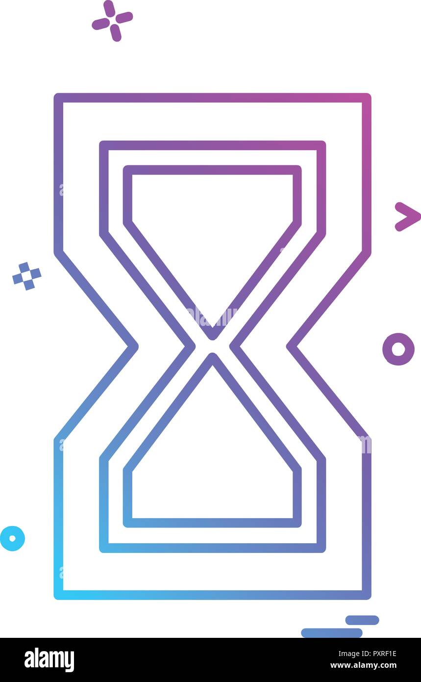 Wait icon design vector Stock Vector Image & Art - Alamy