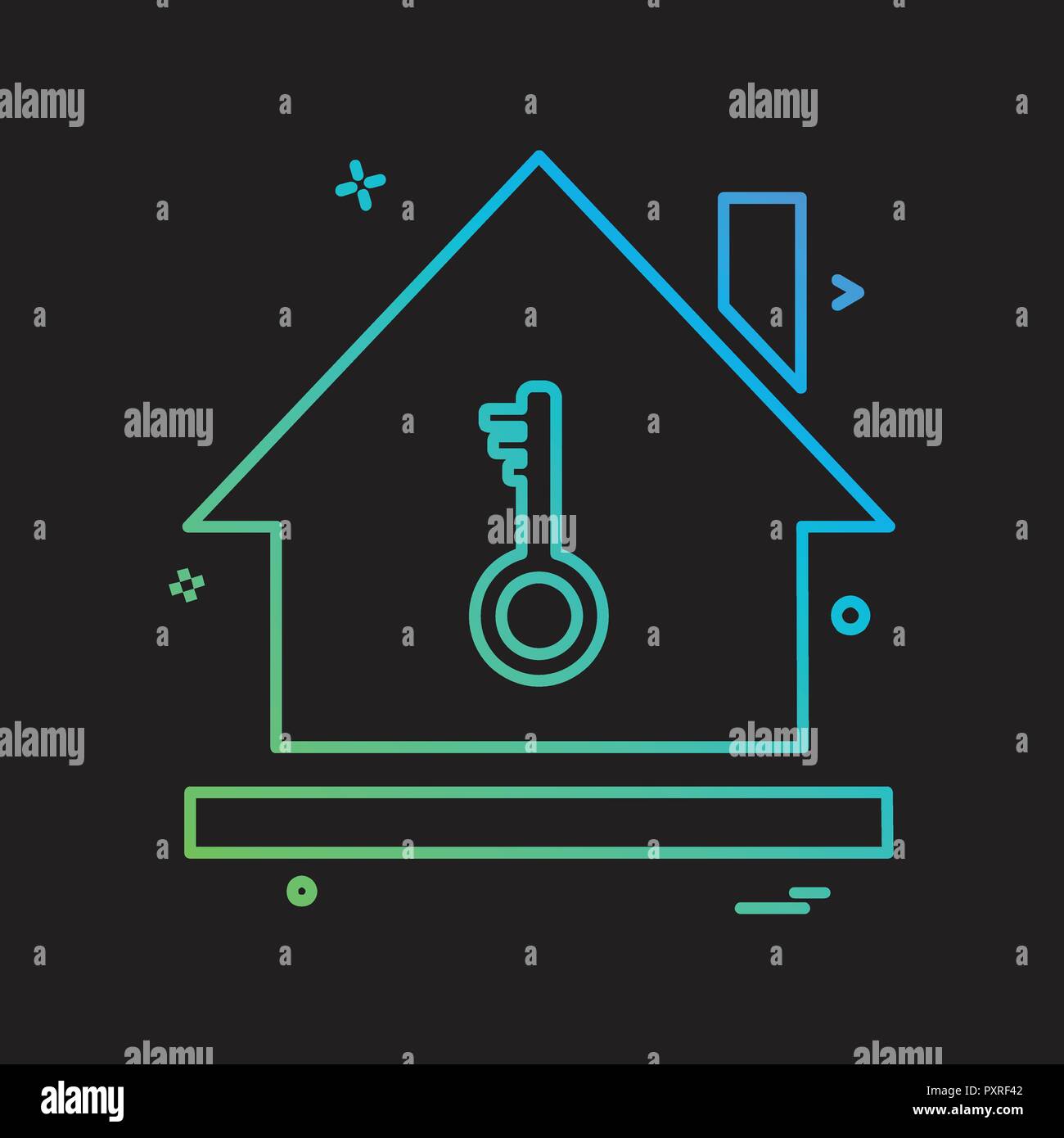 Secure Home icon design vector Stock Vector Image & Art - Alamy
