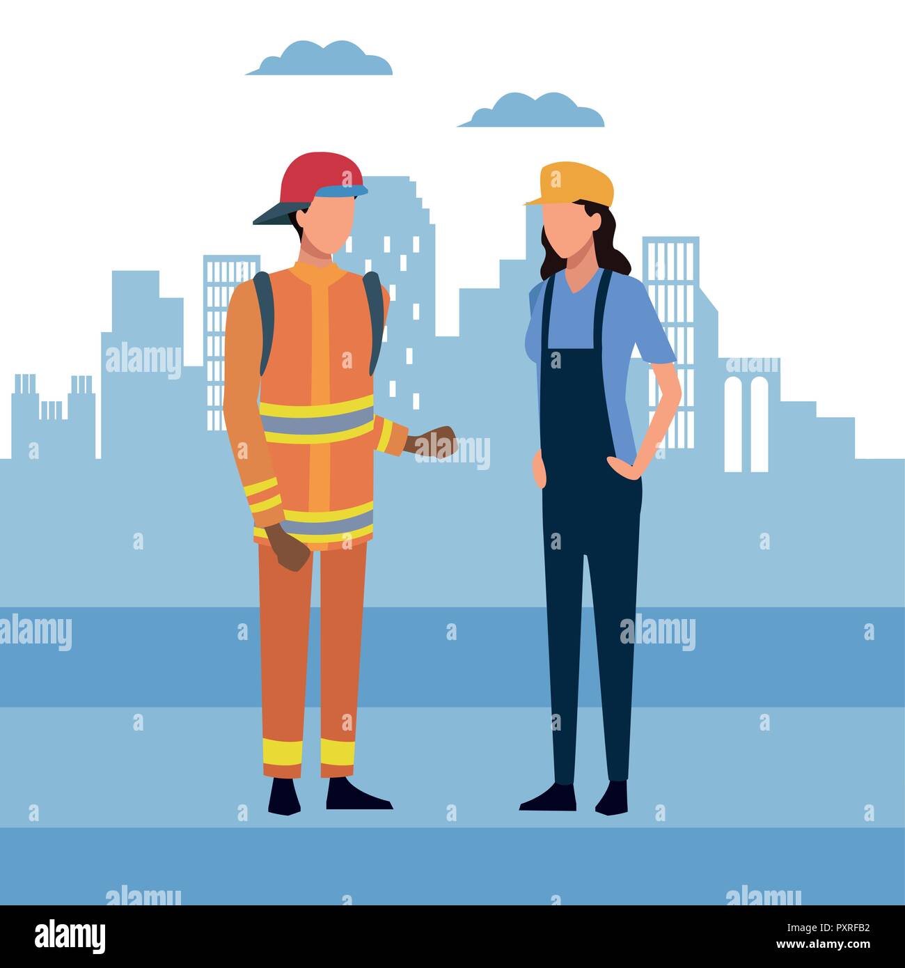 People working cartoon Stock Vector Image & Art - Alamy