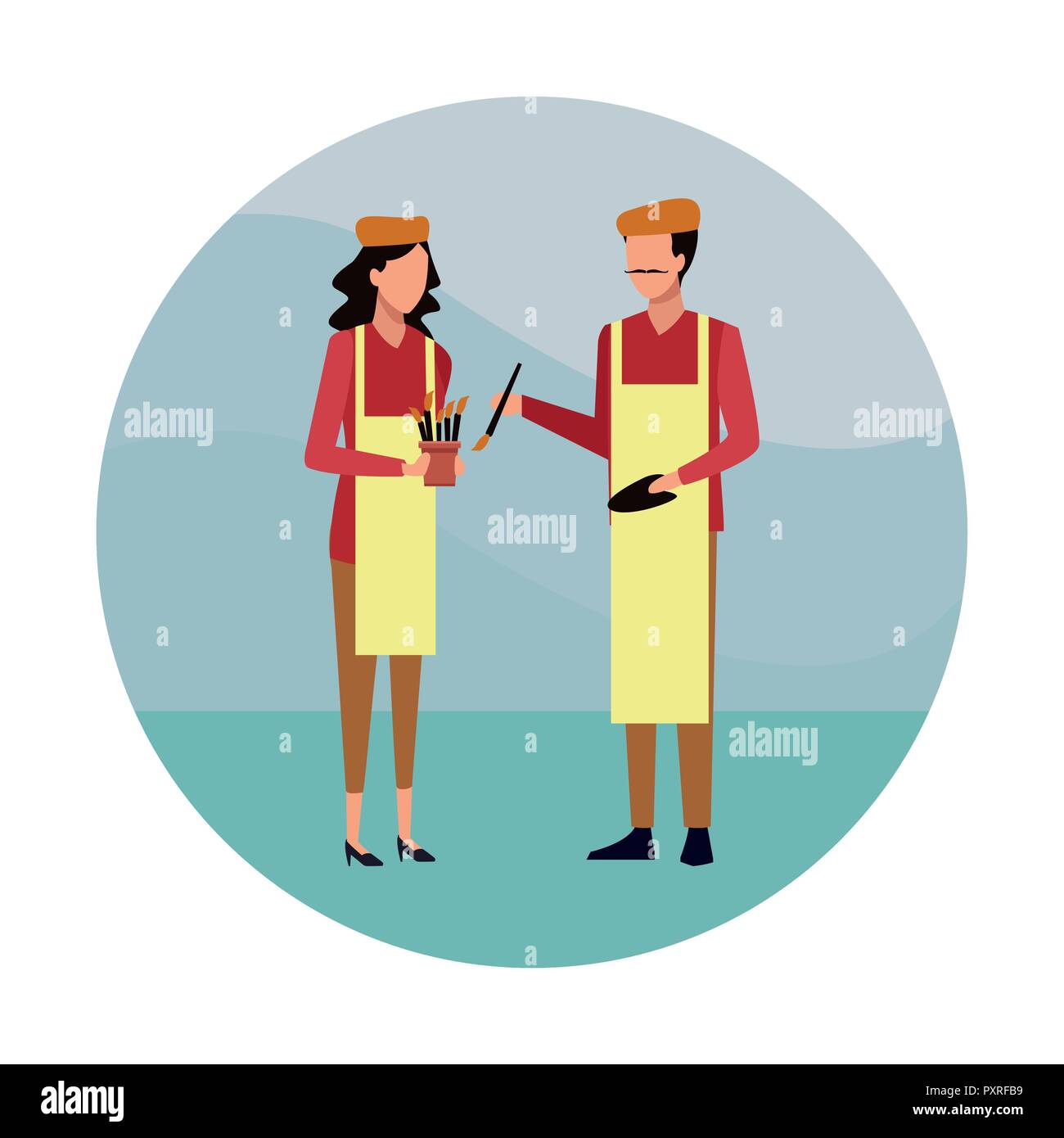 People working cartoon Stock Vector Image & Art - Alamy