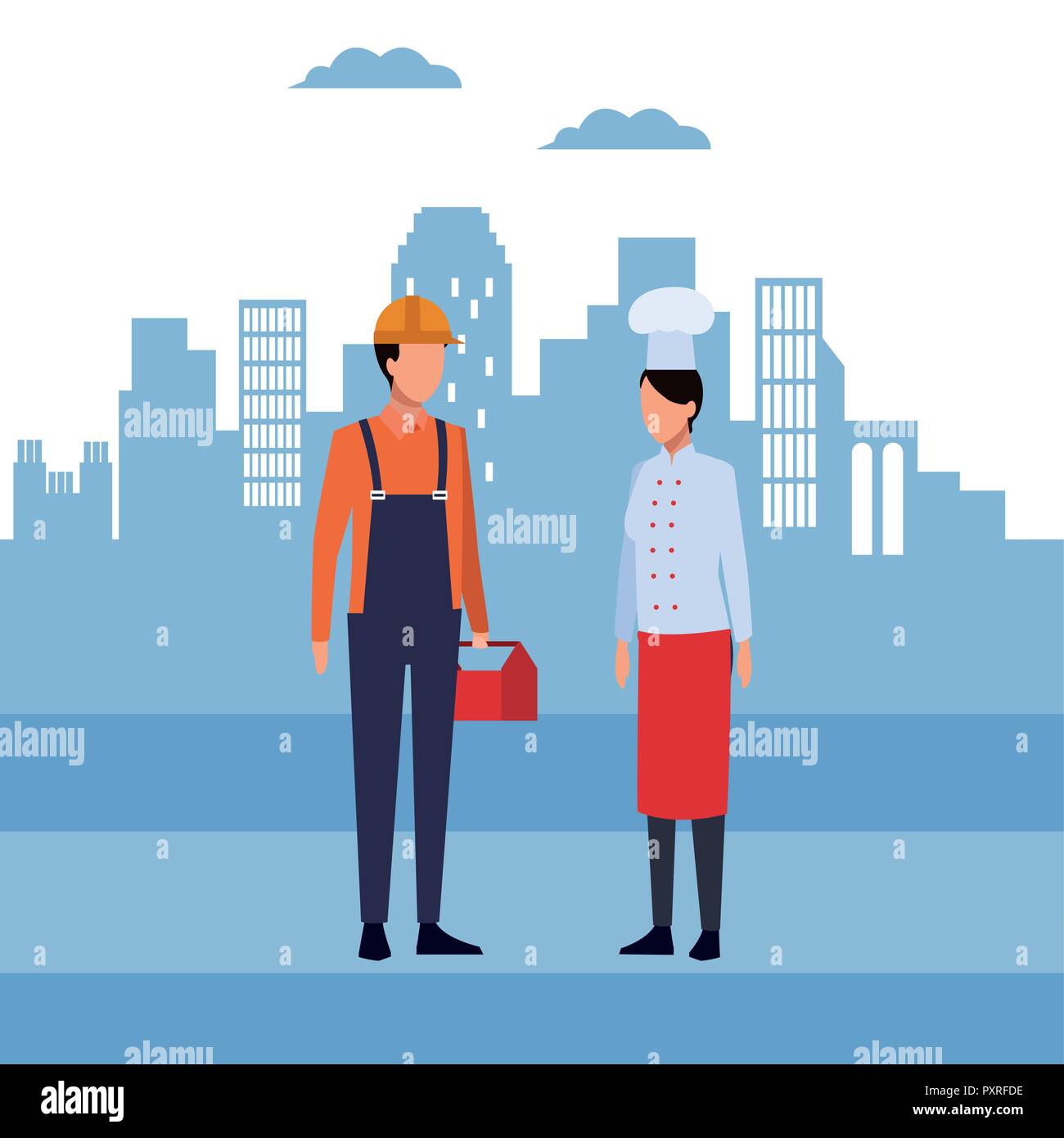 People working cartoon Stock Vector Image & Art - Alamy