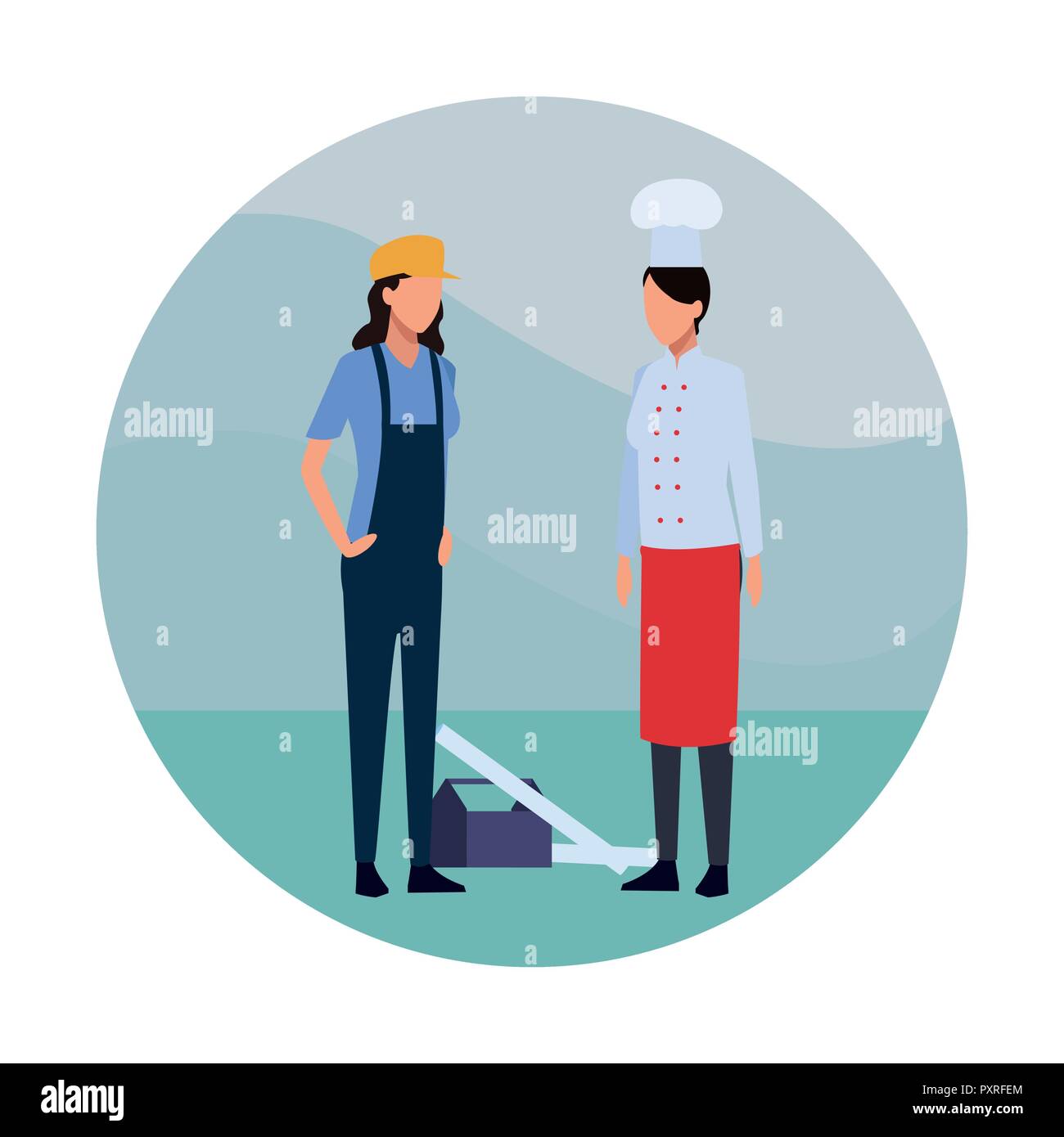 People working cartoon Stock Vector Image & Art - Alamy