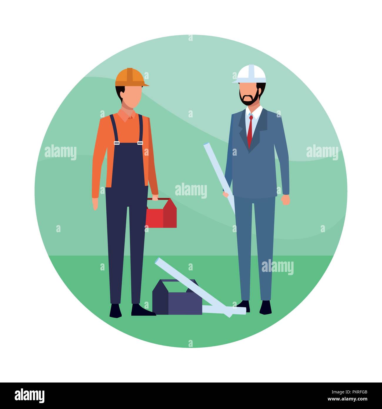 Engineer plans Stock Vector Images - Alamy