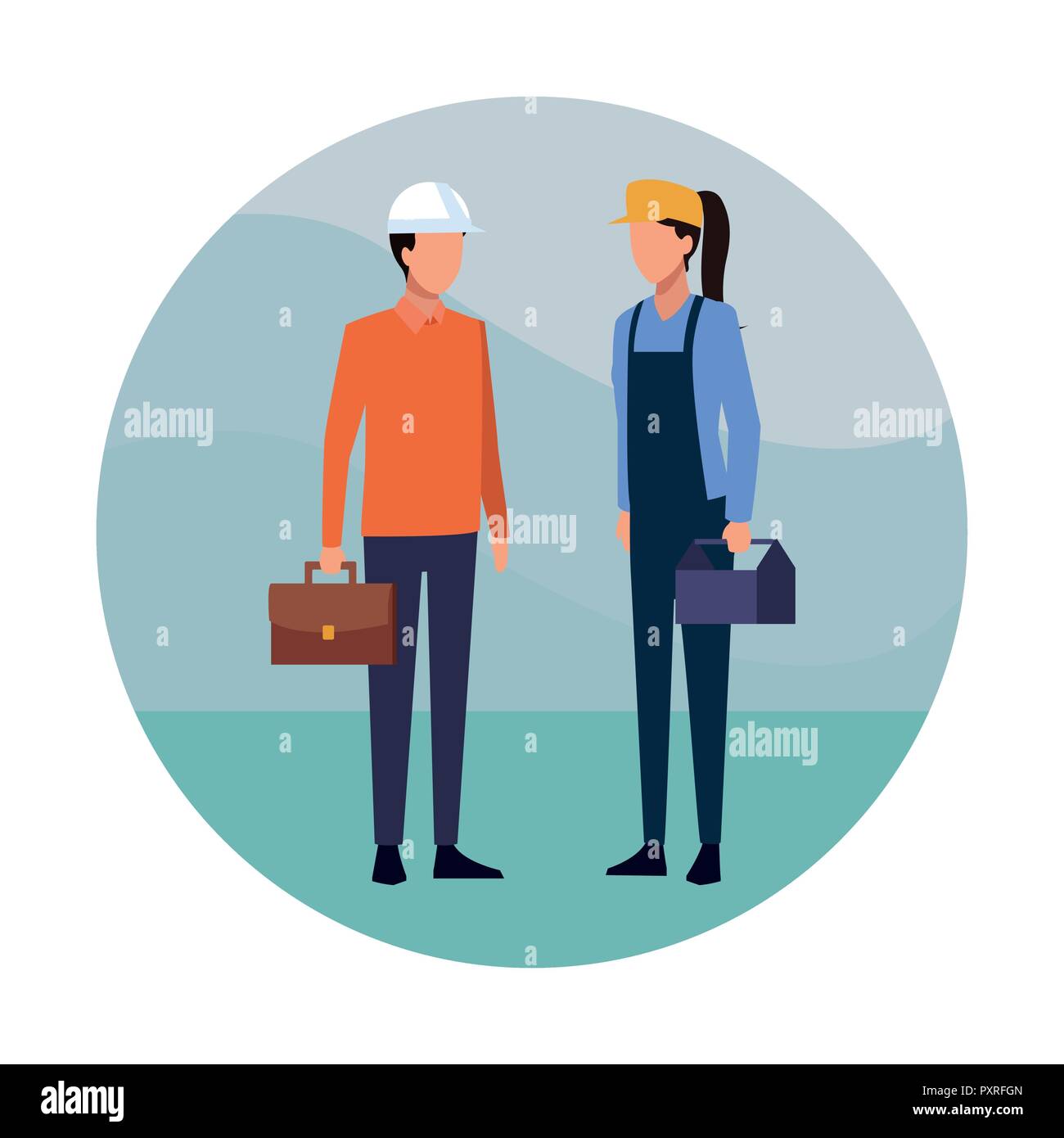 People working cartoon Stock Vector Image & Art - Alamy