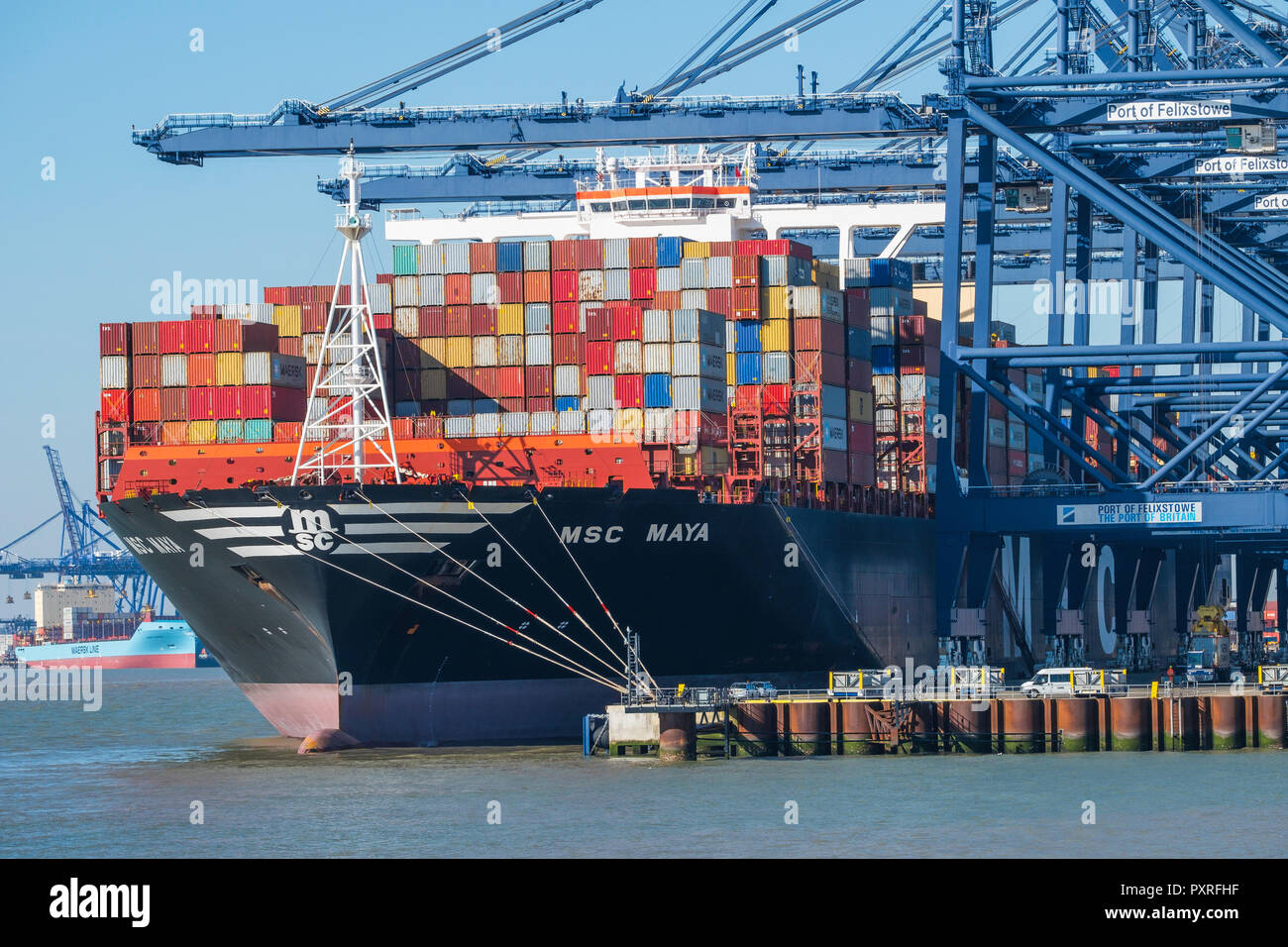 Built in 2015 the MSC Maya is one of the world's largest container ...