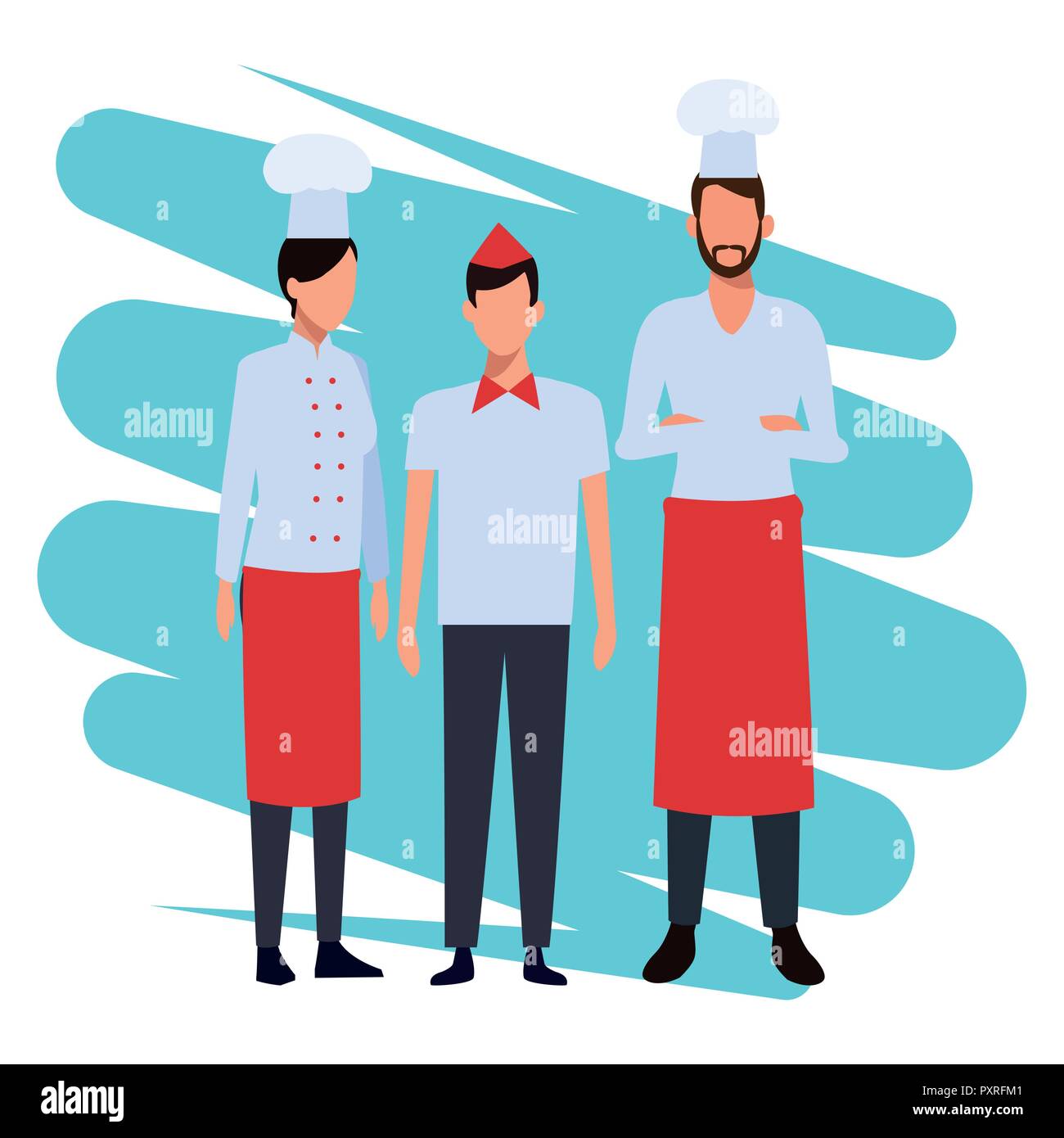 Restaurant teamwork avatar Stock Vector Image & Art - Alamy