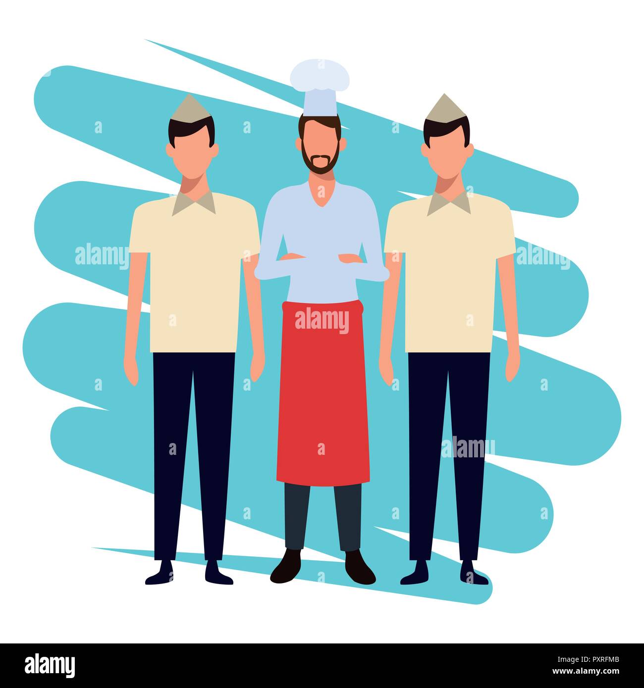 Restaurant teamwork avatar Stock Vector Image & Art - Alamy