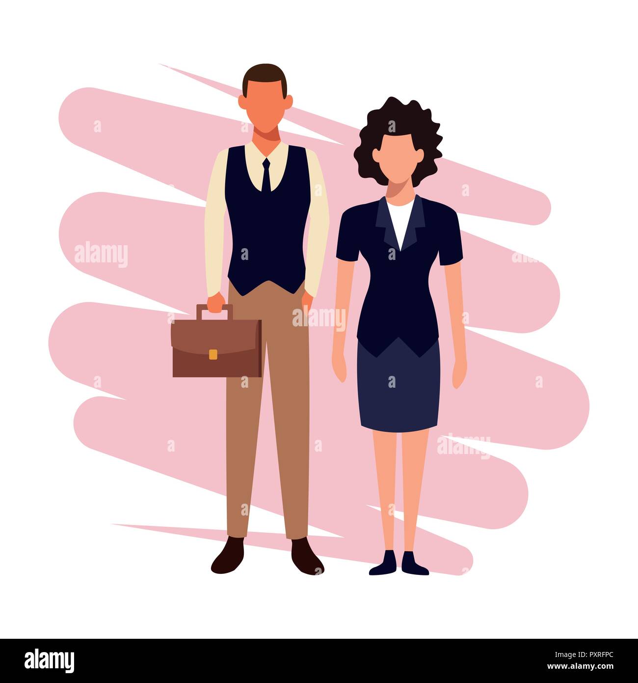 Funny couple pose Stock Vector Images - Alamy