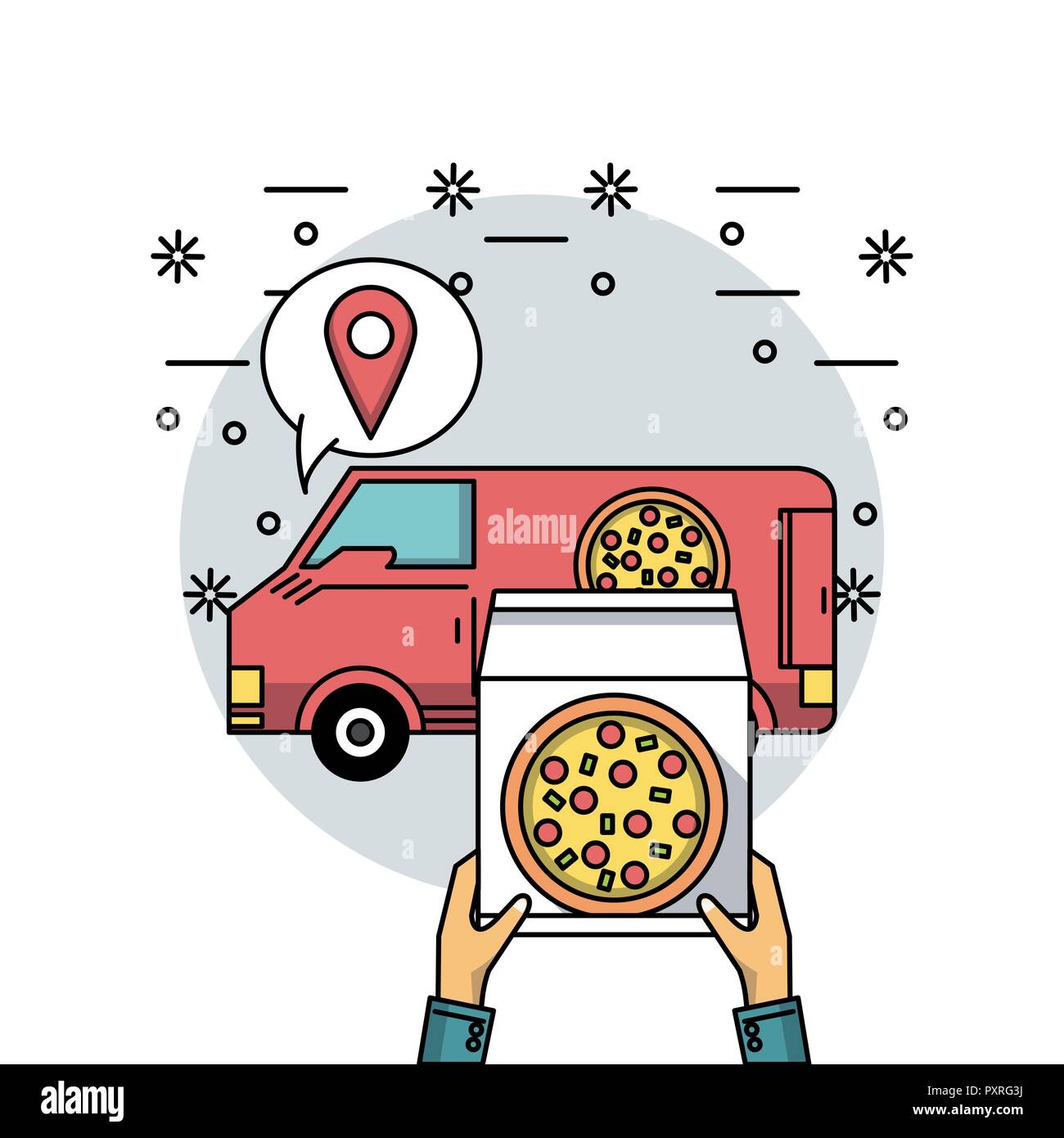 Restaurant and delivery Stock Vector Image & Art - Alamy
