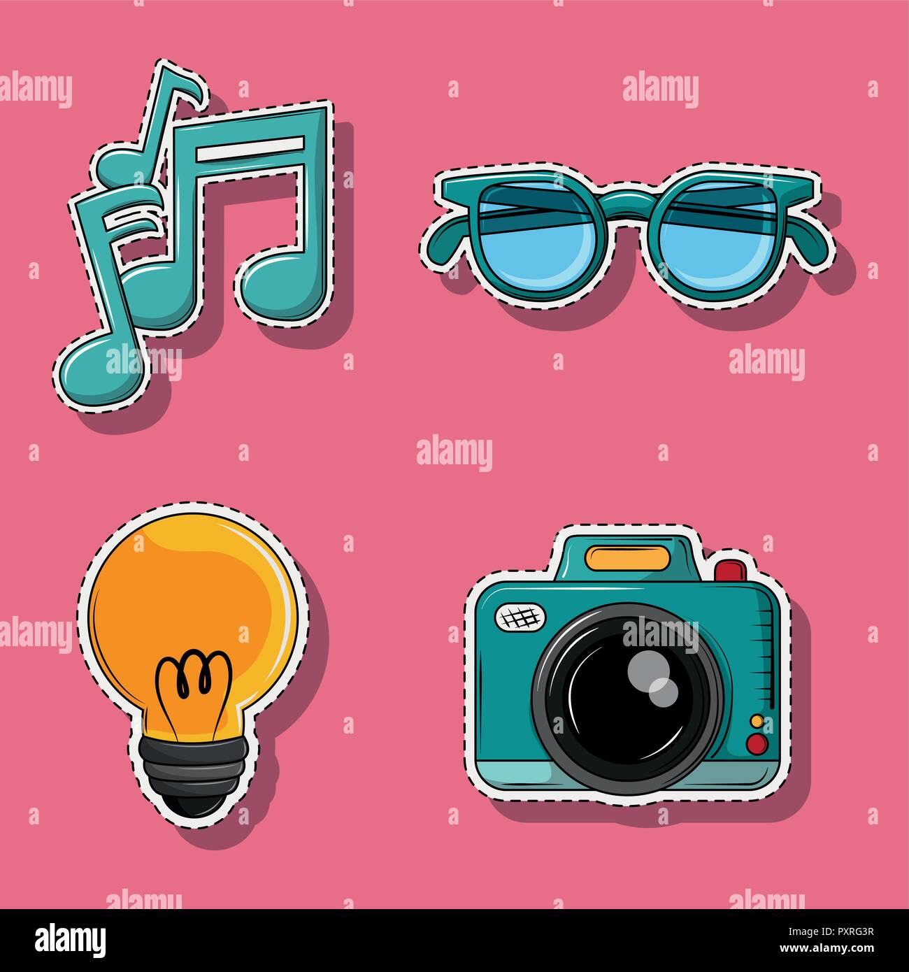 Set of vintage cartoons Stock Vector Image & Art - Alamy