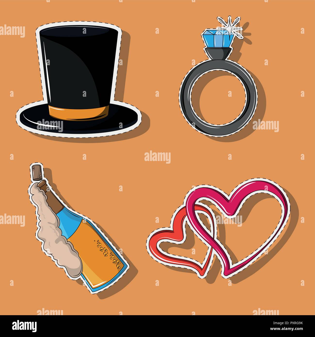Set of party cartoons Stock Vector Image & Art - Alamy