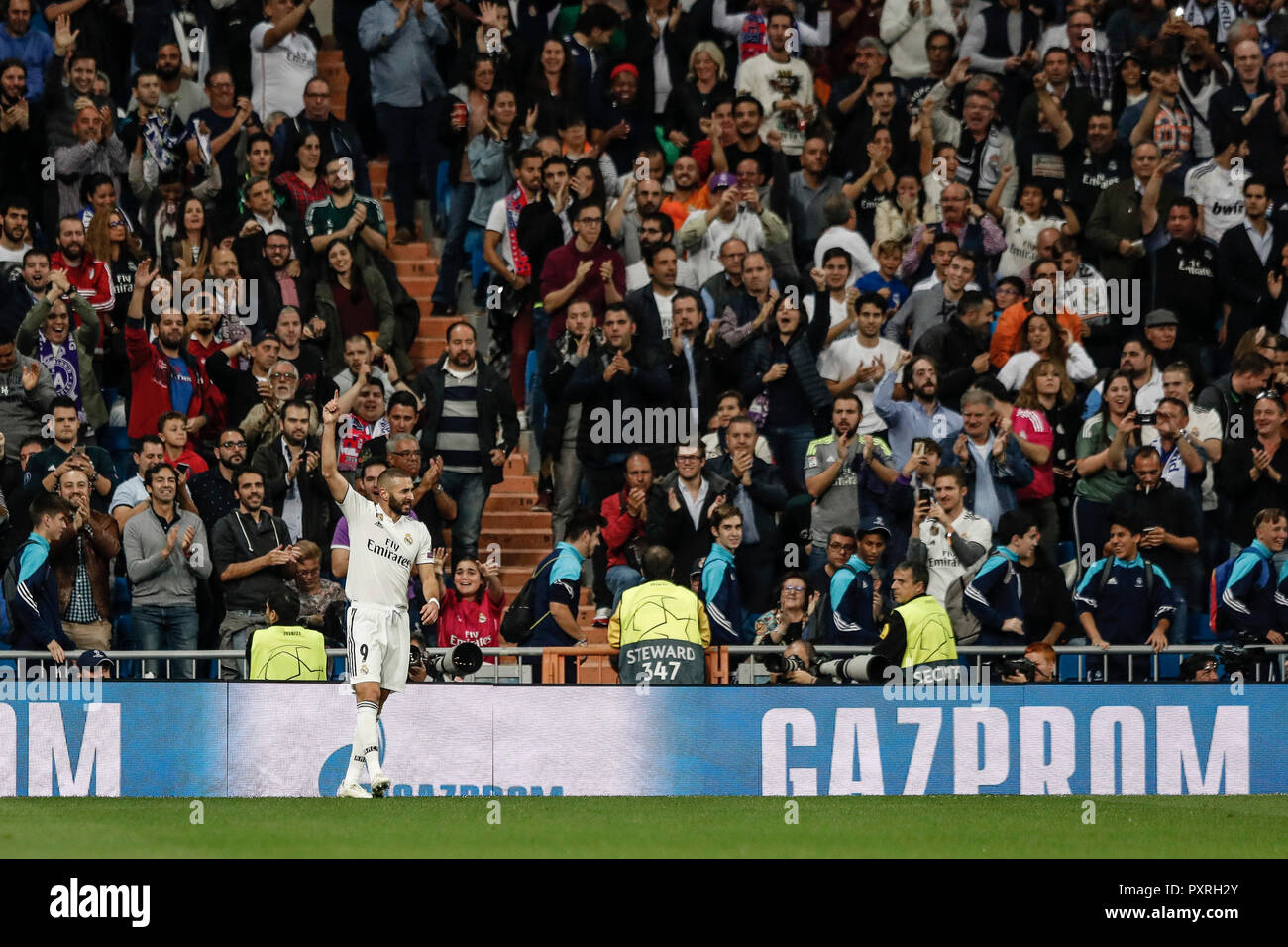 Santiago Bernabeu, Madrid, Spain. 23rd Oct, 2018. UEFA Champions League ...