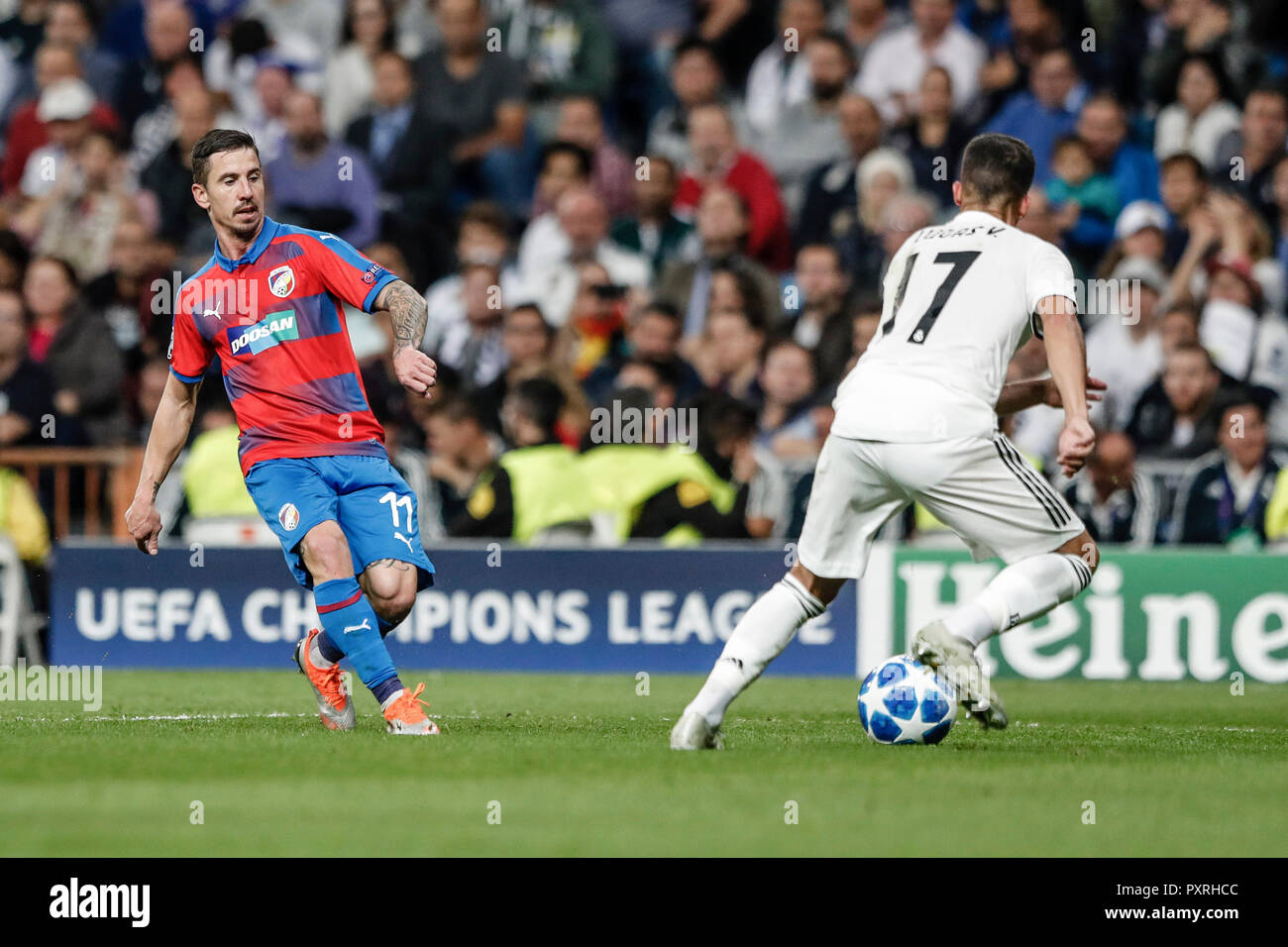 Santiago Bernabeu, Madrid, Spain. 23rd Oct, 2018. UEFA Champions League ...