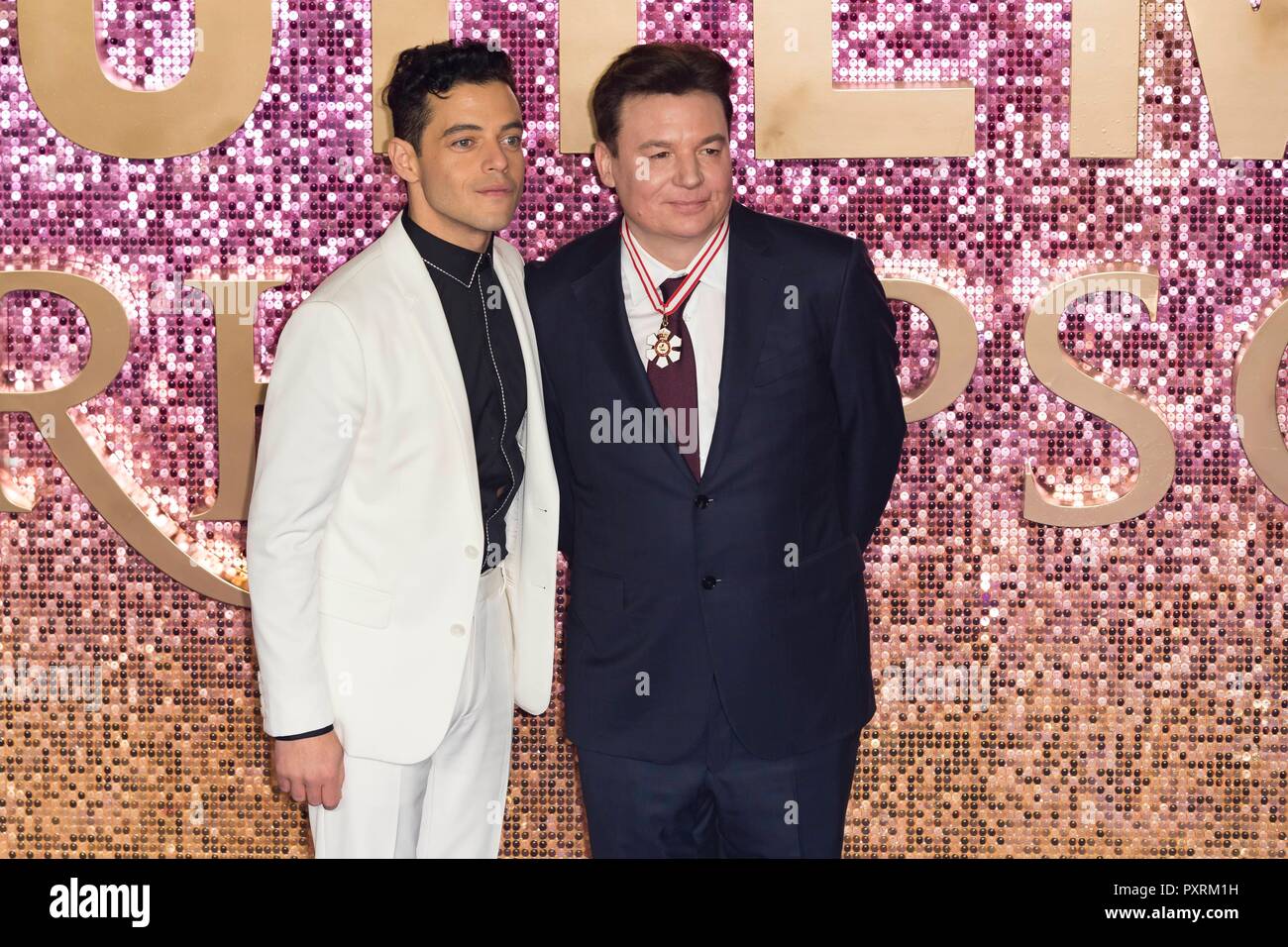 Rami Malek and Mike Myers attend BOHEMIAN RHAPSODY - World Premiere ...