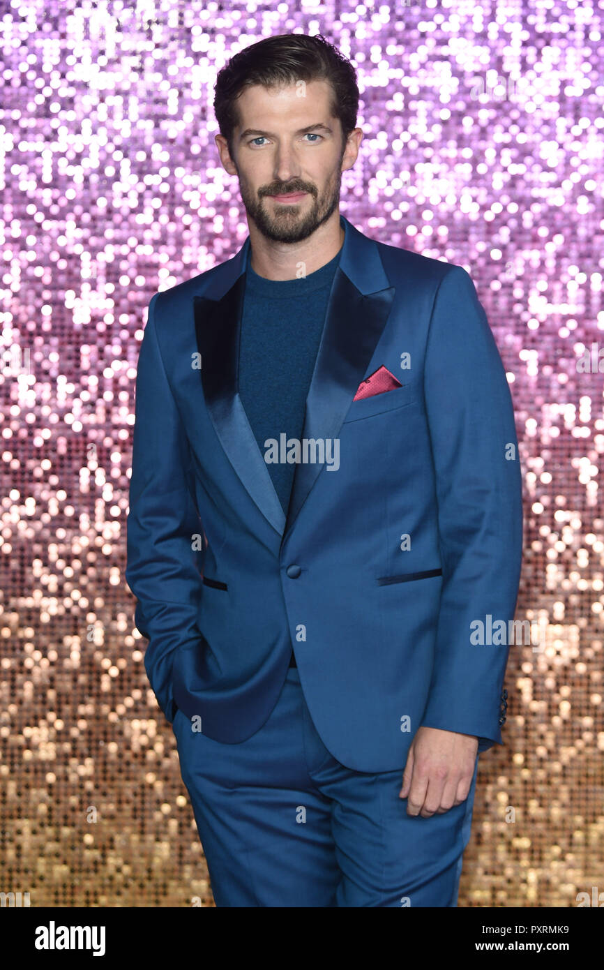London, UK. 23rd October, 2018. Gwilym Lee at the world premiere of ...