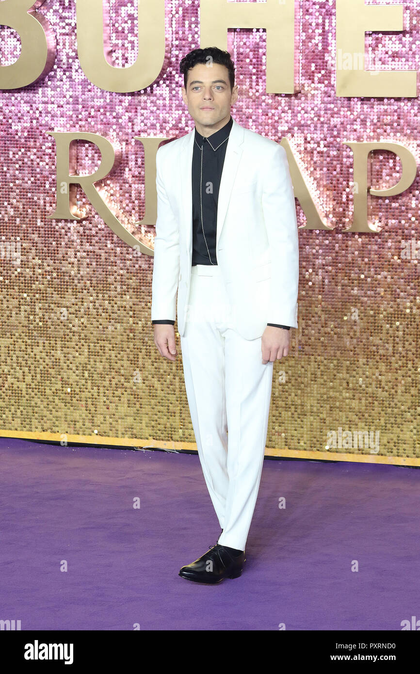 London, UK. 23rd October, 2018. Rami Malek, Bohemian Rhapsody - World ...