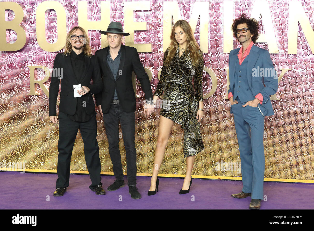 London, UK. 23rd October, 2018. The Darkness, Justin Hawkins, Rufus ...