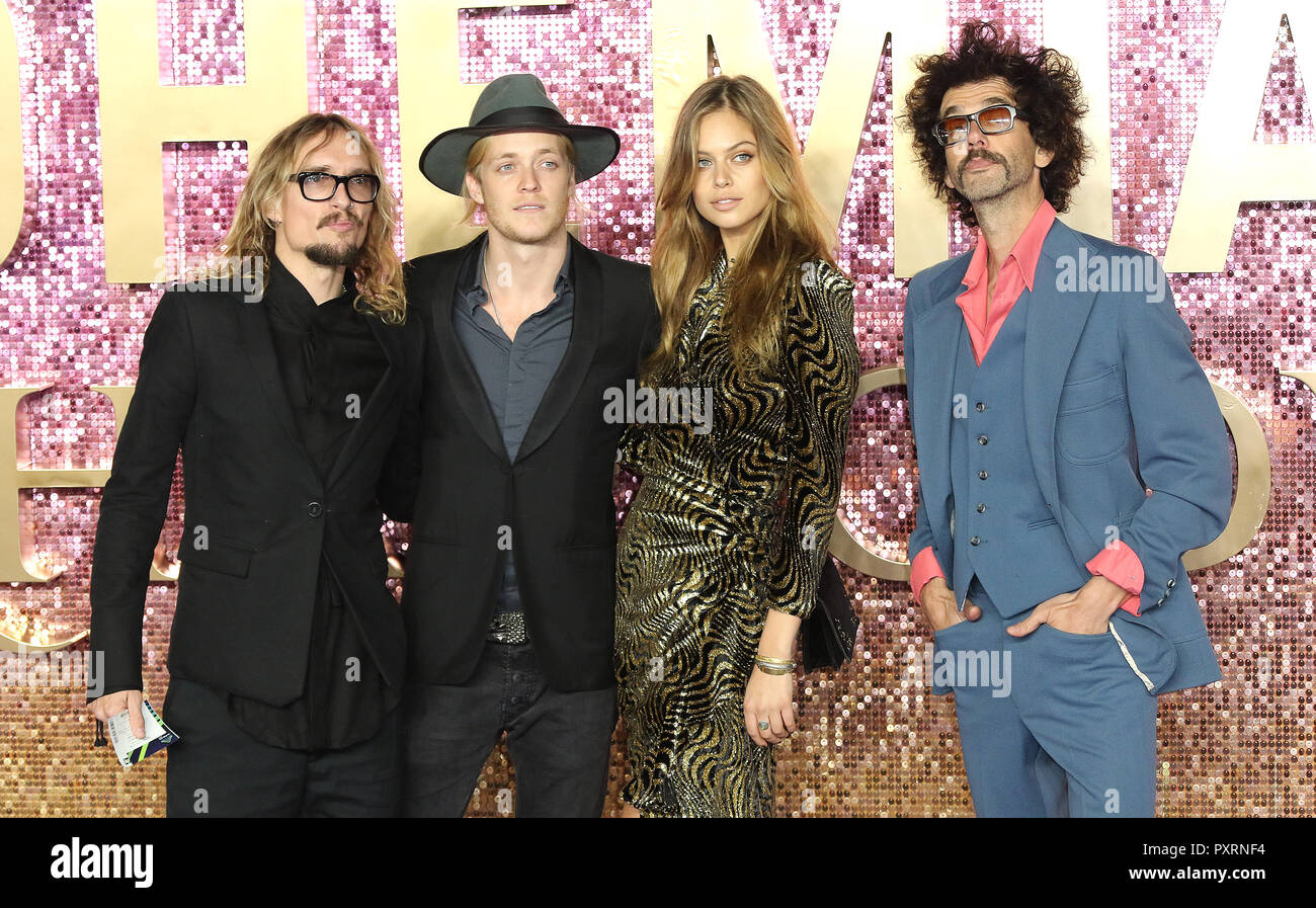 London, UK. 23rd October, 2018. The Darkness, Justin Hawkins, Rufus ...