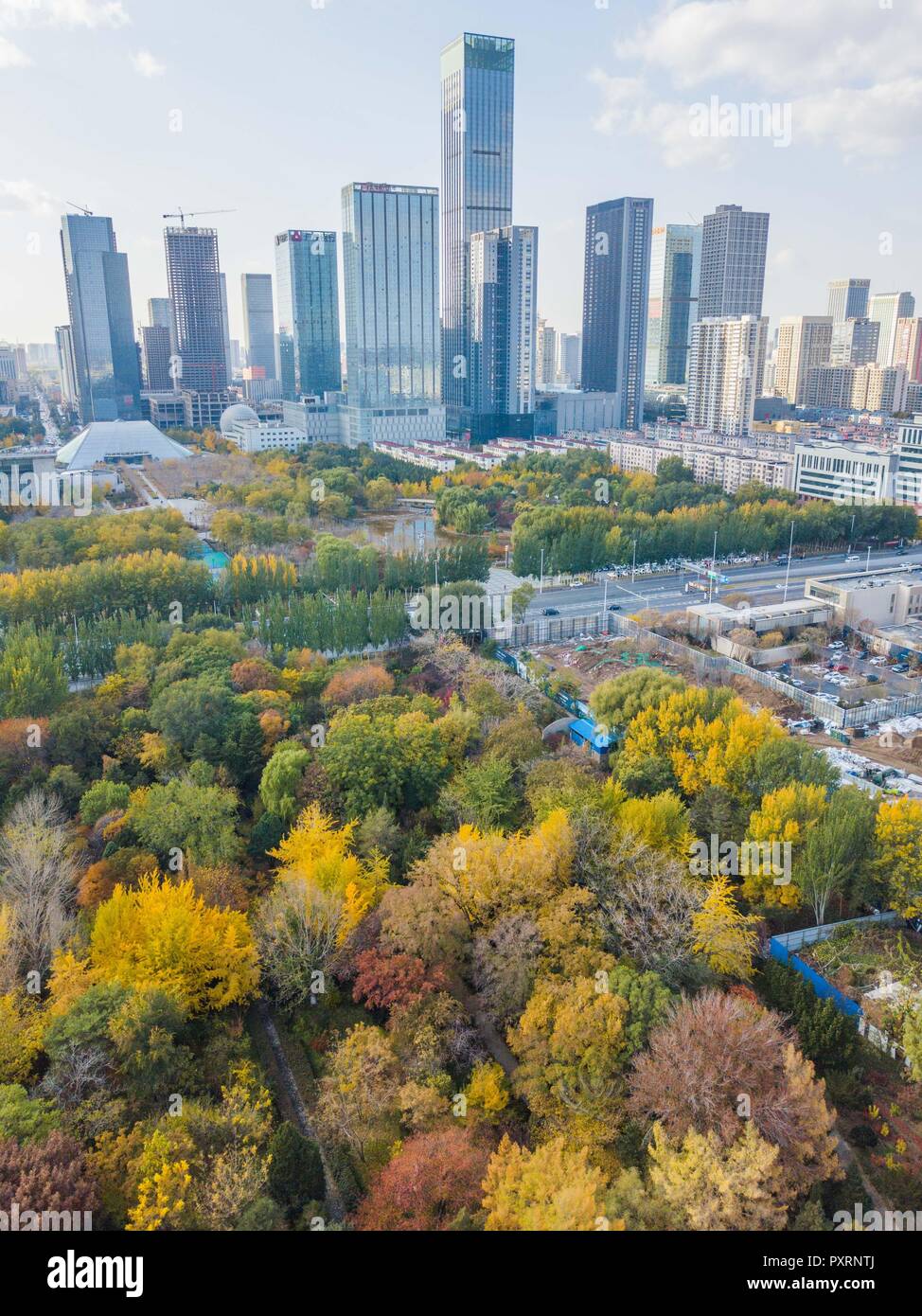 Shenyang, Shenyang, China. 24th Oct, 2018. Shenyang, CHINA-Aerial ...