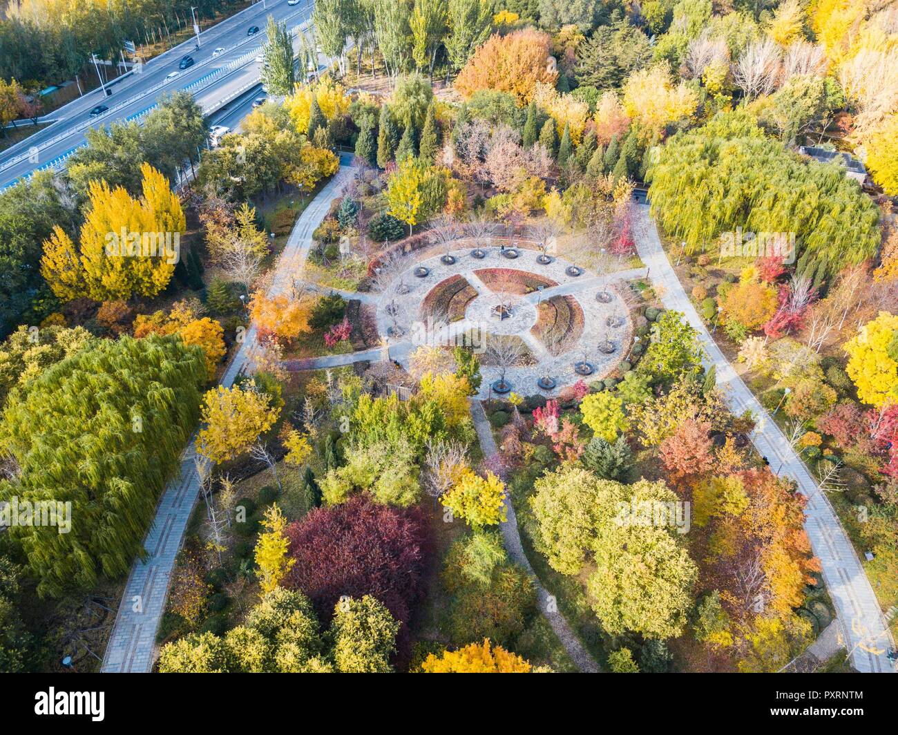 Shenyang, Shenyang, China. 24th Oct, 2018. Shenyang, CHINA-Aerial ...