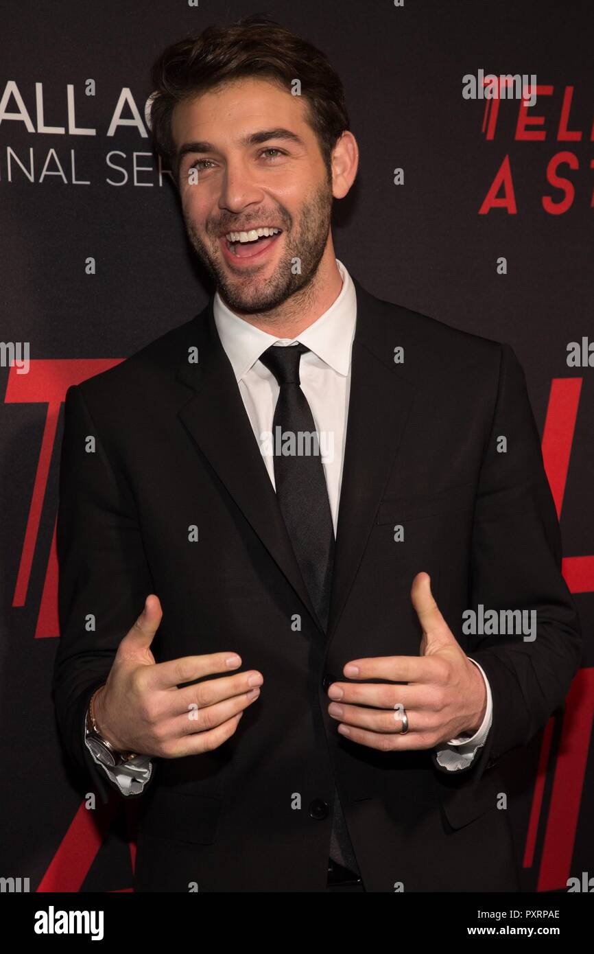 New York, NY, USA. 23rd Oct, 2018. James Wolk at arrivals for TELL ME A ...