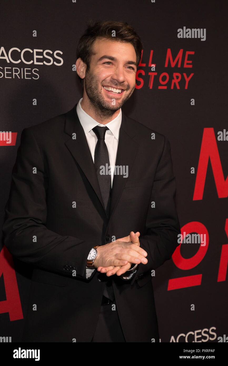 New York, NY, USA. 23rd Oct, 2018. James Wolk at arrivals for TELL ME A ...