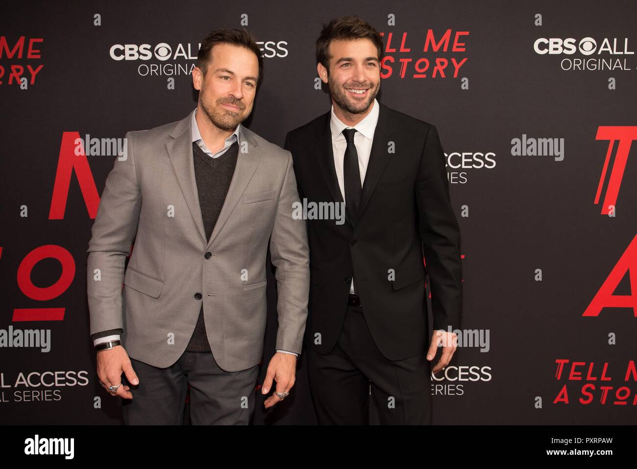 New York, NY, USA. 23rd Oct, 2018. Kurt Yaeger, James Wolk at arrivals ...