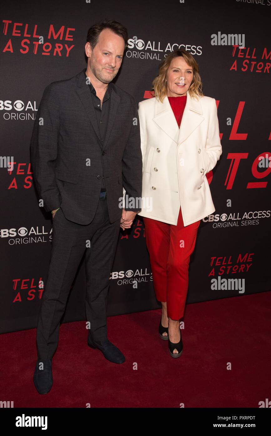 New York, NY, USA. 23rd Oct, 2018. Russell Thomas, Kim Cattrall at ...