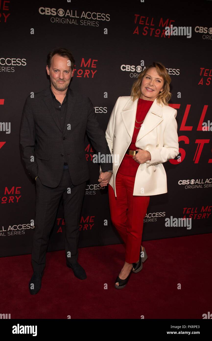 New York, NY, USA. 23rd Oct, 2018. Russell Thomas, Kim Cattrall at ...
