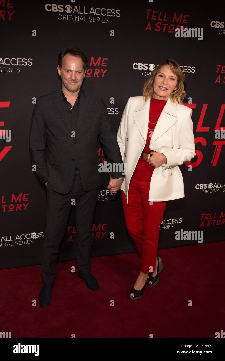 New York, NY, USA. 23rd Oct, 2018. Russell Thomas, Kim Cattrall at ...