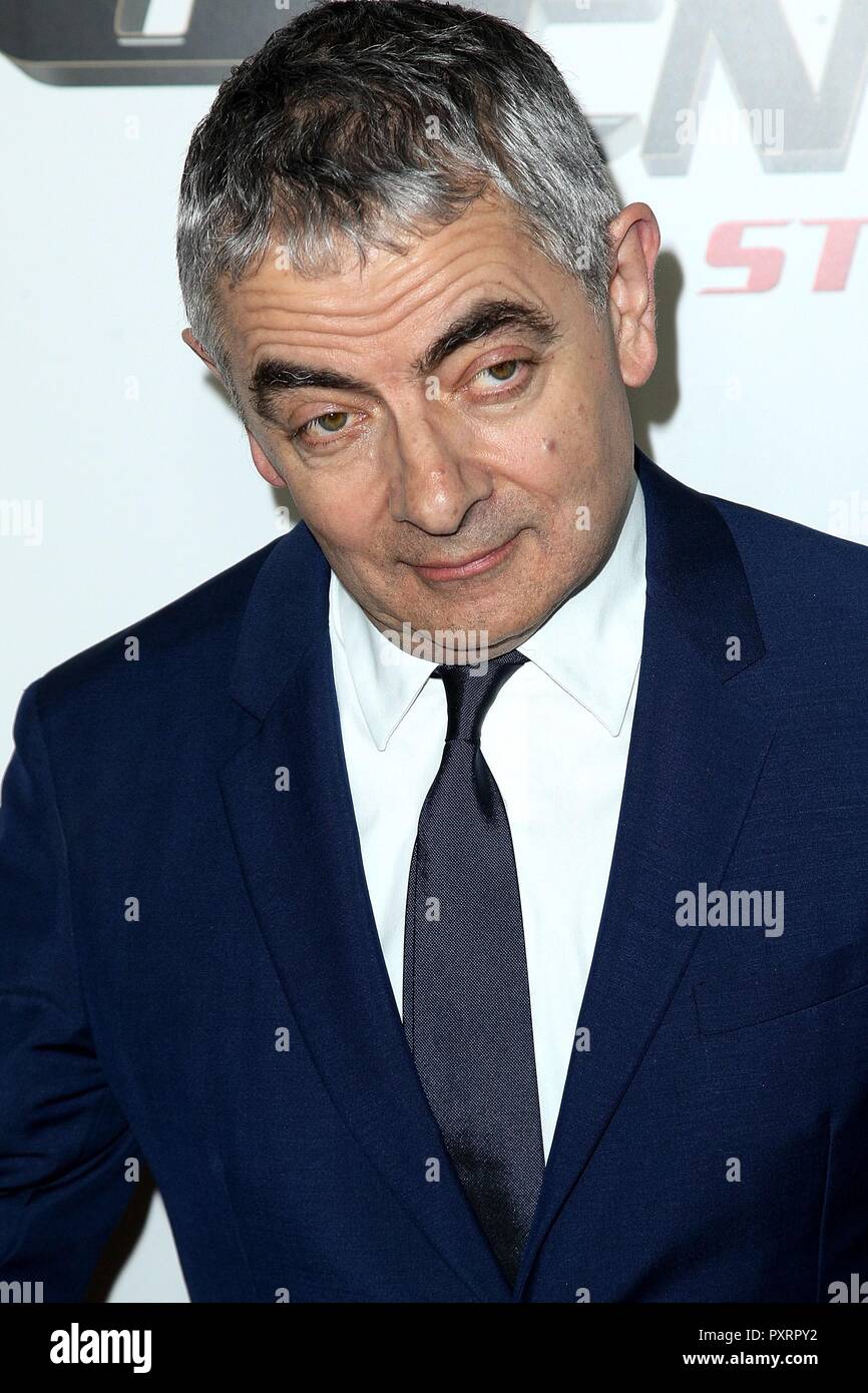 New York, NY, USA. 23rd Oct, 2018. Rowan Atkinson at arrivals for ...